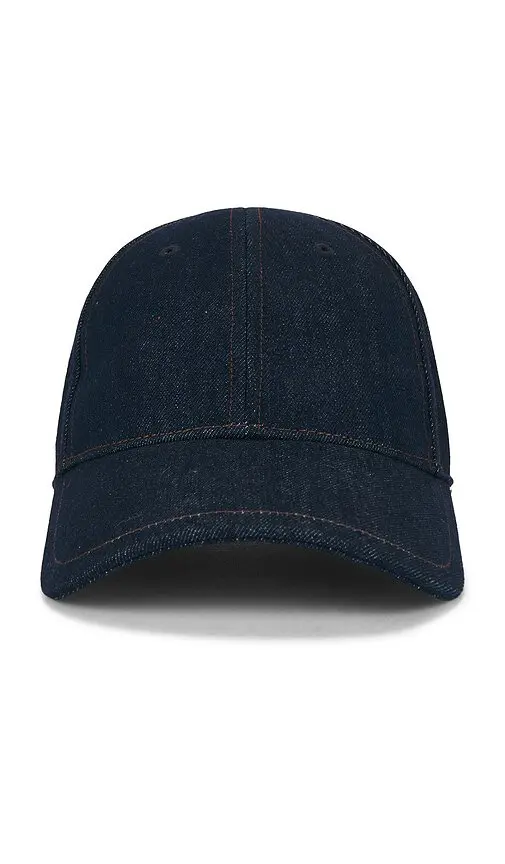 Rag & Bone Harlow Baseball Cap - Midnight Wash Denim
