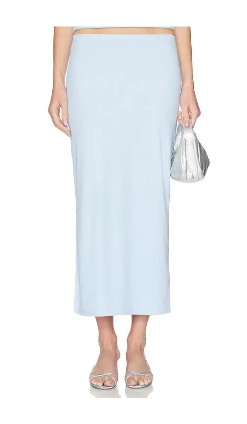 Lna Slater Skirt - Blue Mist