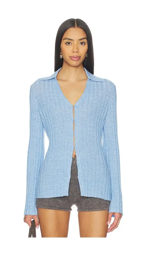 Guest In Residence Ribbed Cardigan
