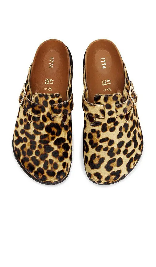 BIRKENSTOCK Boston Pony Hair Mule - Leopard