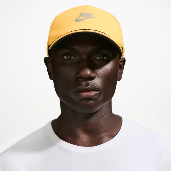 Nike Pro Dri-fit Unstructured Swoosh Run Cap - Yellow
