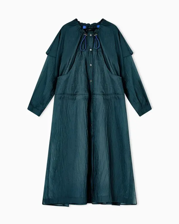 Giorgio Armani Crinkle Nylon Trench Coat