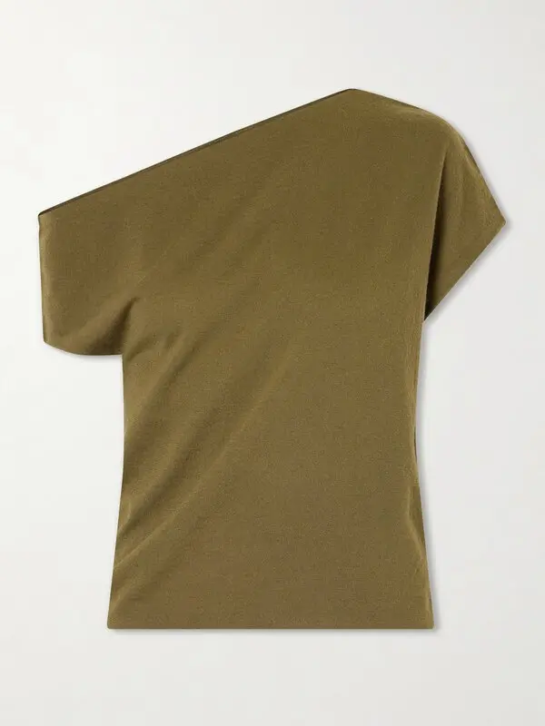 THE ELDER STATESMAN Superlight Tori One-shoulder Top