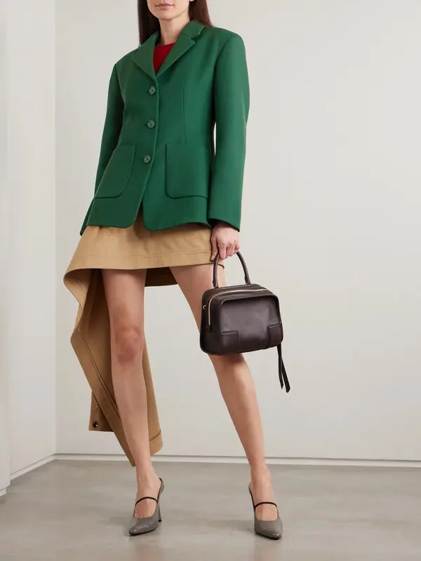 Loewe Wool-blend Twill Blazer - Green