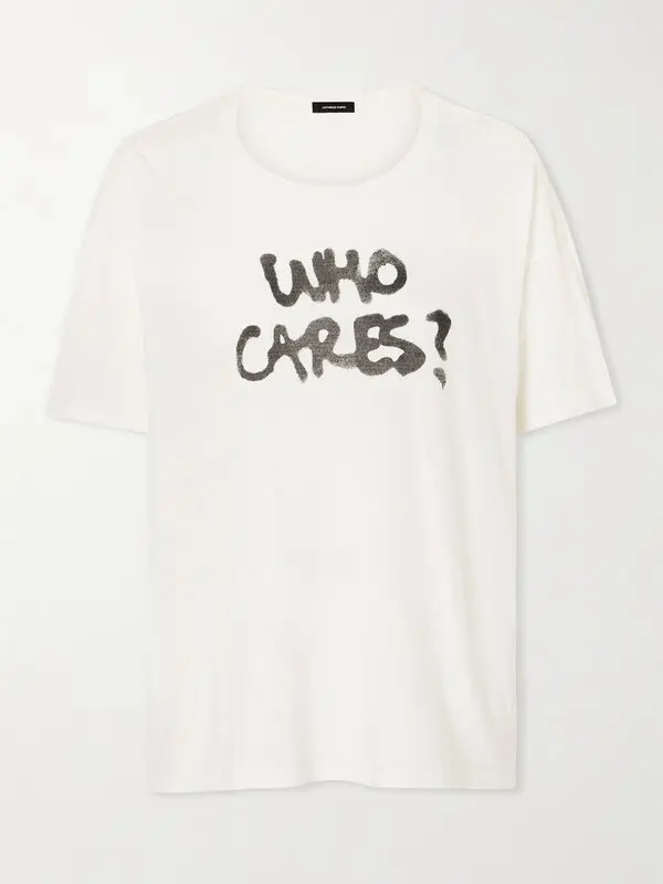 R13 Printed Cotton And Cashmere-blend T-shirt