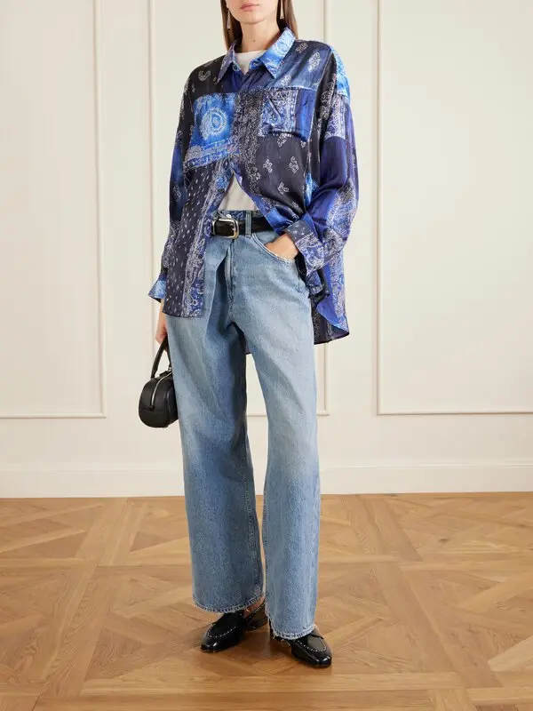 R13 Bandana-print Silk Shirt