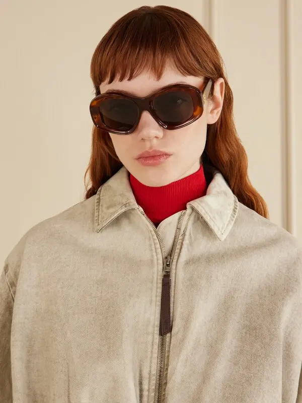 Loewe Anagram Round-frame Sunglasses