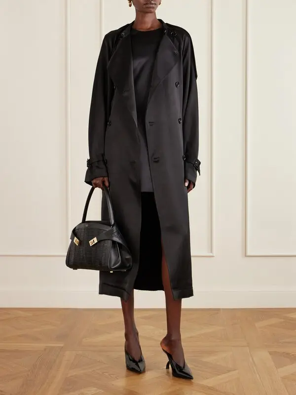 FERRAGAMO Itaca Patent-leather Mules - Black