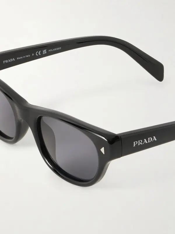 Prada D-frame Acetate Sunglasses - Black