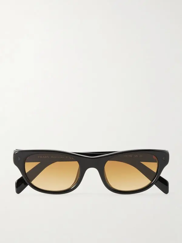 Prada D-frame Acetate Sunglasses - Black