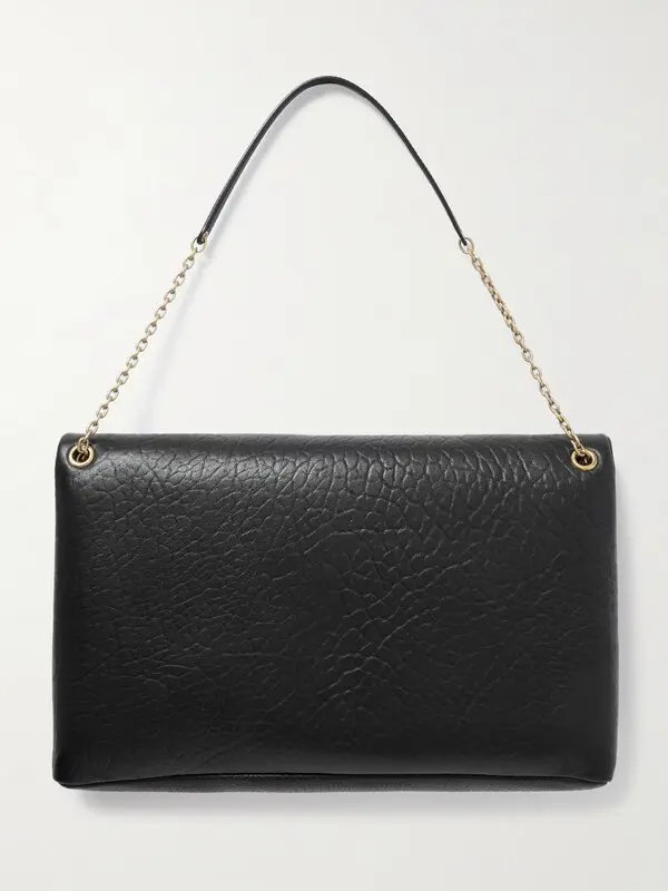 Saint Laurent Cassandre Textured-leather Shoulder Bag