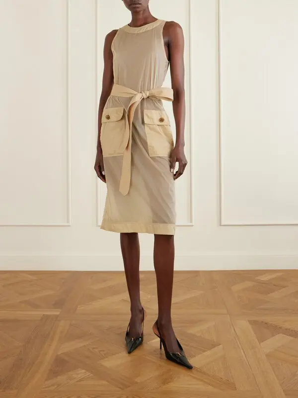 Saint Laurent Belted Shell Dress