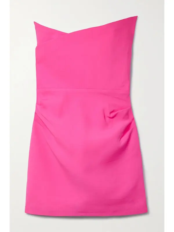 Roland Mouret Strapless Asymmetric Mini Dress - Pink