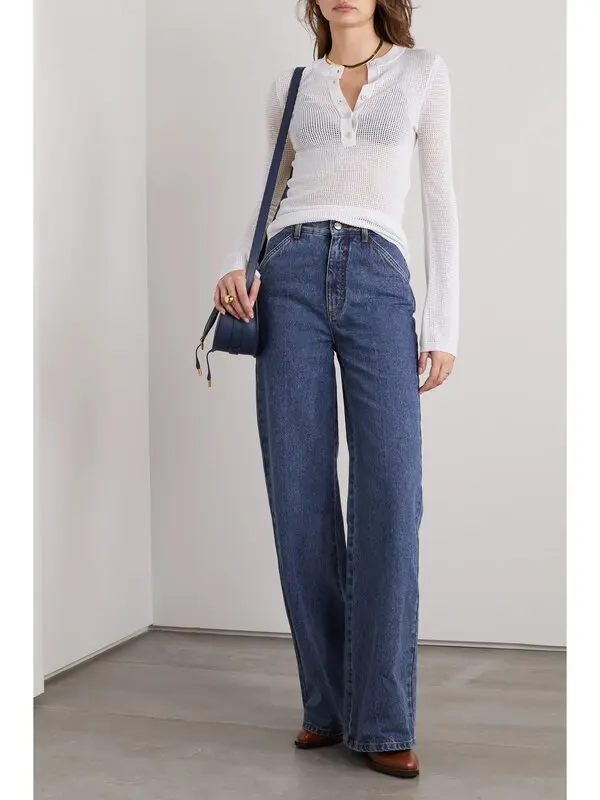 Chloé Wool And Cashmere-blend Mesh Sweater