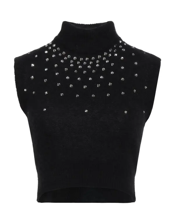 Alessandra Rich Turtleneck Mohair Wool Top