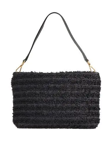GIANNI CHIARINI Textile Fibers Handbag - Black