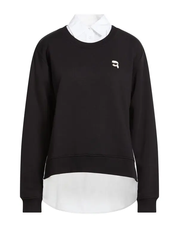 Karl Lagerfeld Sweatshirt In Organic Cotton, Recycled Polyester And Elastane