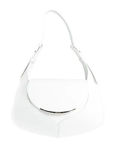 DEL CORE Leather Hobo Bag - White
