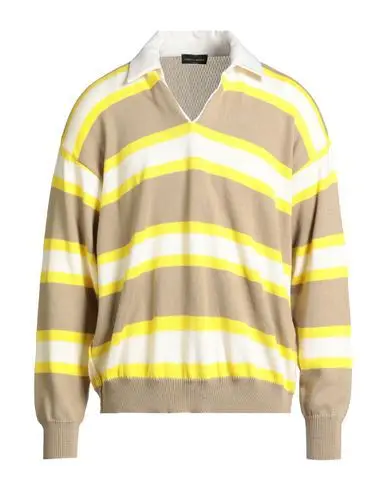 ROBERTO COLLINA Sweater With Striped Design - Yellow