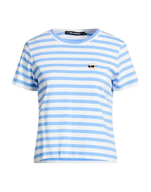 Karl Lagerfeld Organic Cotton Printed T-shirt - Blue