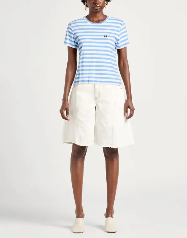Karl Lagerfeld Organic Cotton Printed T-shirt - Blue