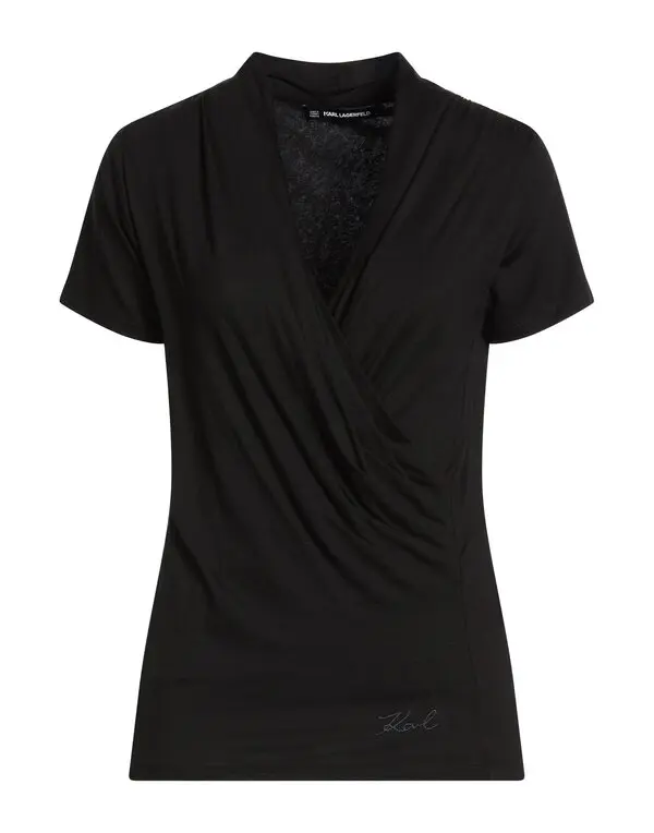 Karl Lagerfeld Draped Jersey Top