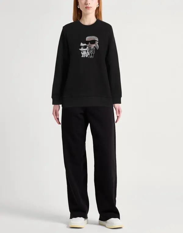 Karl Lagerfeld Sweatshirt With Crystal Embellishments