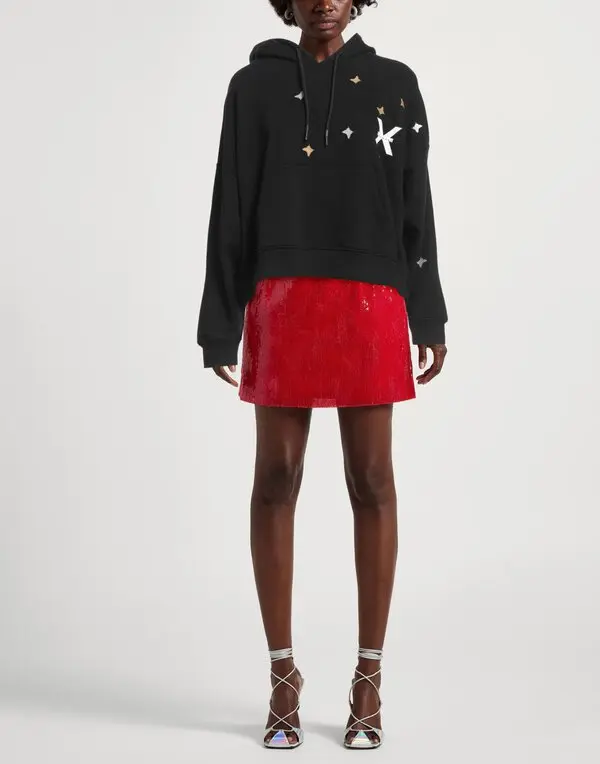 RICHMOND X Hooded Sweatshirt With Metallic Detailing
