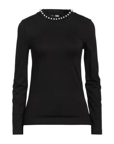 Karl Lagerfeld T-shirt In Viscose And Elastane With Bead Detail