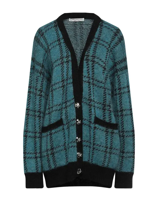 Alessandra Rich Checked V-neck Cardigan