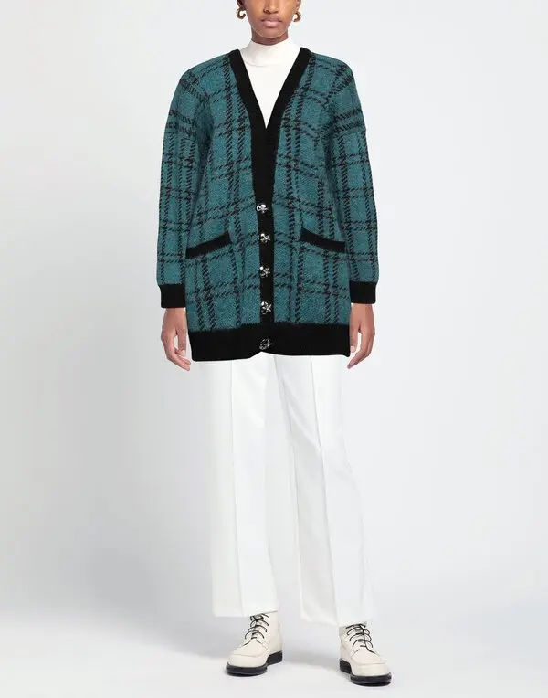 Alessandra Rich Checked V-neck Cardigan