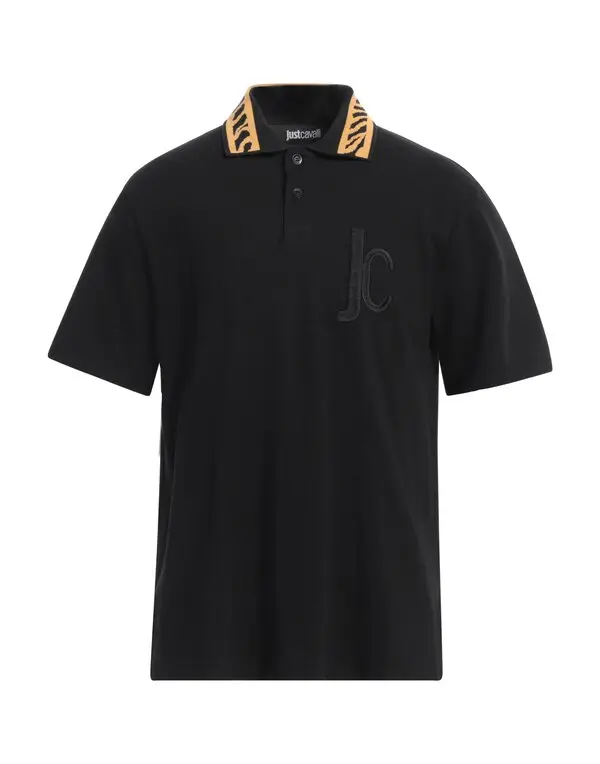 Just Cavalli Polo Shirt Size Cotton, Polyester, Polyamide, Elastane