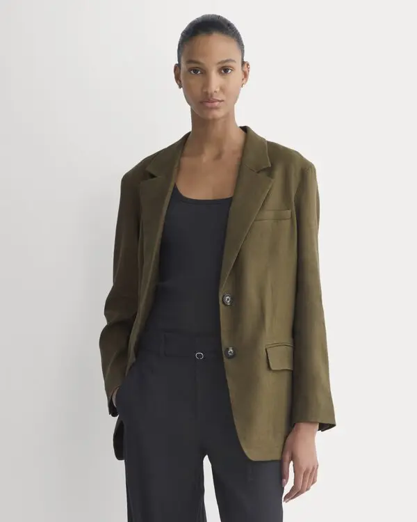 Everlane Oversized Stretch Linen Blazer - Beech