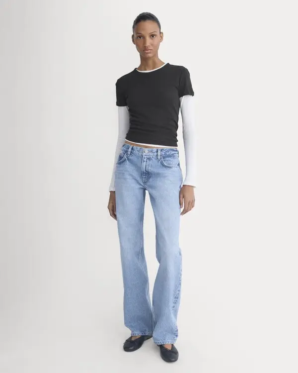 Everlane X Elena Bonvicini La Brea Low-rise Baggy Jean - Crystal Cove Indigo