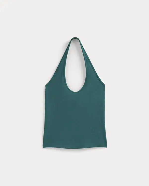 Everlane Halter Neck Knit Top - Everglade