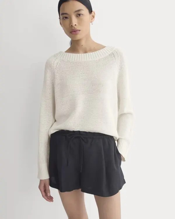 Everlane Linen Flowy Shorts - Black