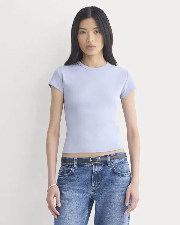 Everlane Retrosoft Cotton Crew Neck T-shirt - Aleutian