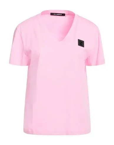 Karl Lagerfeld T-shirt In Organic Cotton - Pink