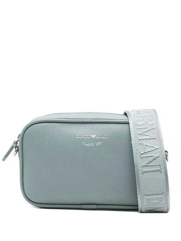 Emporio Armani Logo-strap Shoulder Bag - Blue