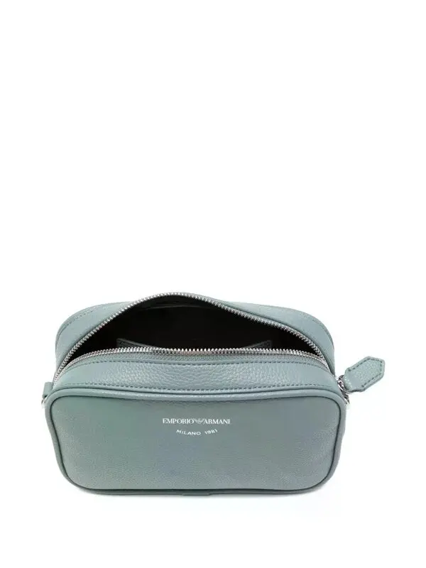 Emporio Armani Logo-strap Shoulder Bag - Blue