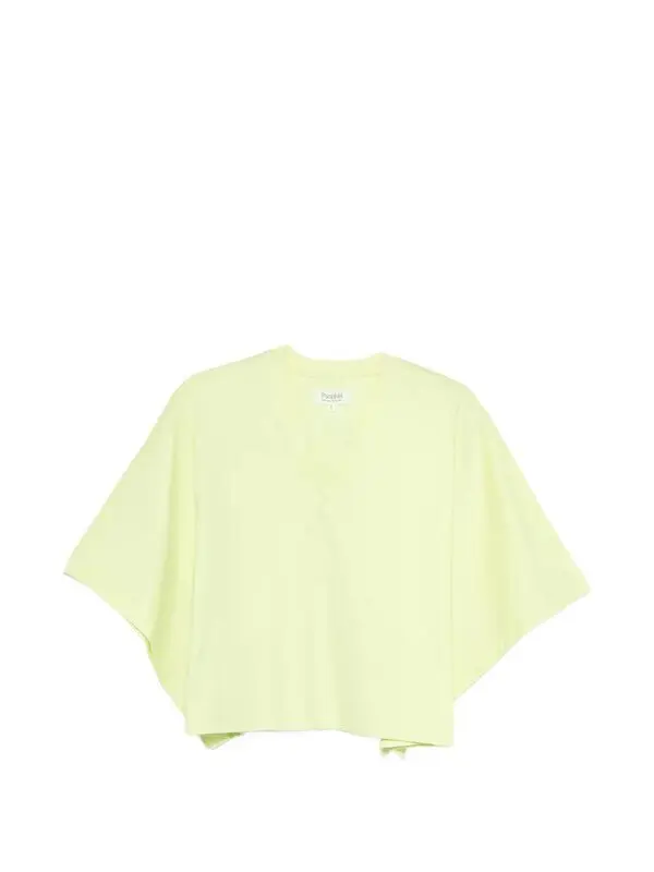 PSOPHIA Short-sleeved V-neck T-shirt - Yellow