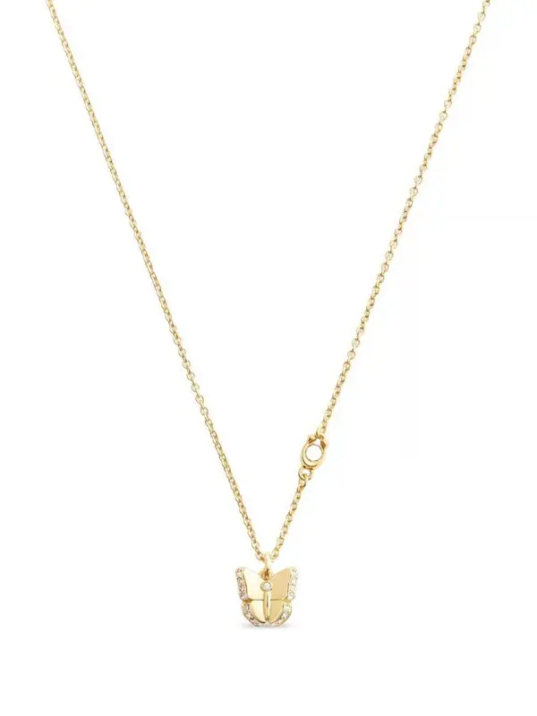 COACH Butterfly Pendant Necklace - Gold