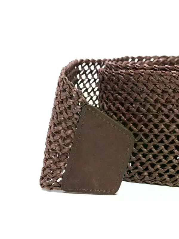 Antonelli Firenze Braided Woven Belt - Brown