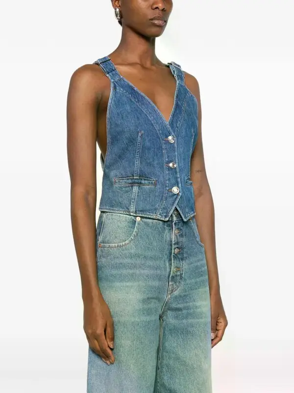 Sportmax Dama Button-up Top - Blue