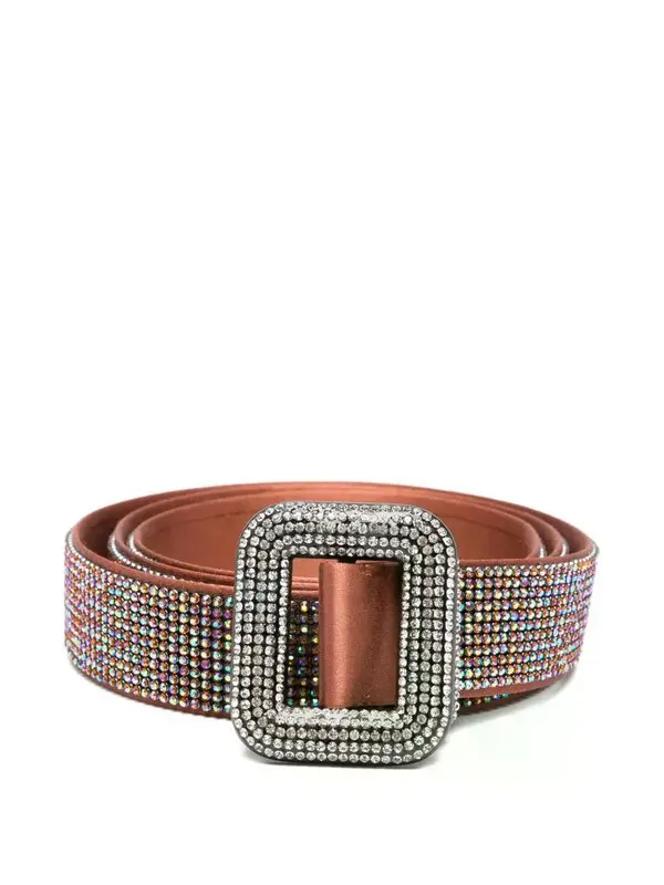 Benedetta Bruzziches Venus Crystal-embellished Belt - Brown