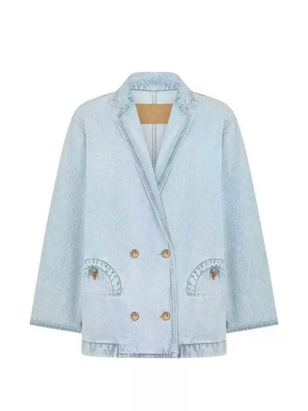 BLAZÉ MILANO Cory Double-breasted Jacket - Blue