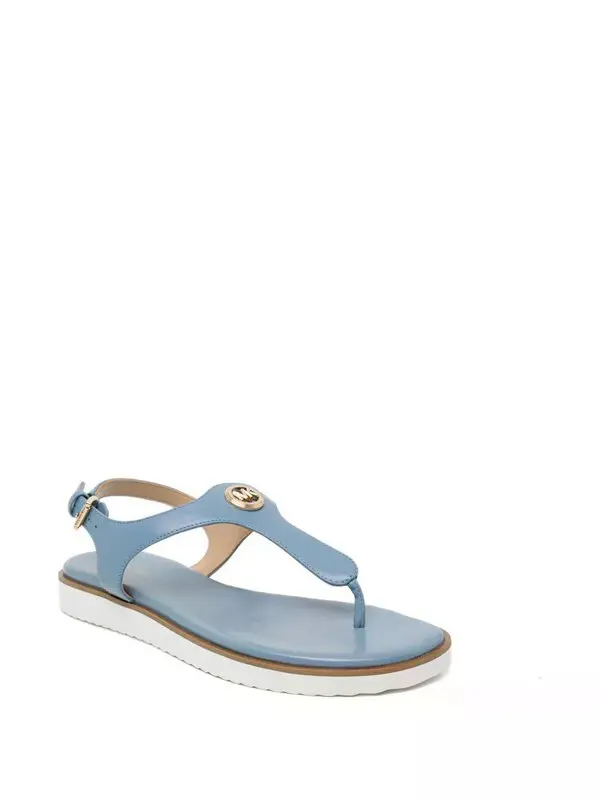 Michael Kors Logo-patched Val Thong Sandals - Blue