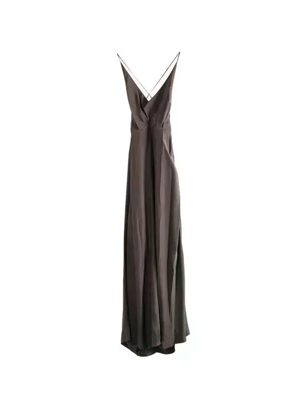YANGKEHAN V-neck Maxi Dress - Purple