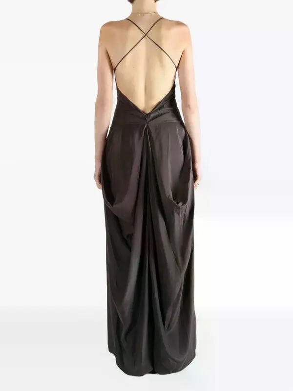 YANGKEHAN V-neck Maxi Dress - Purple