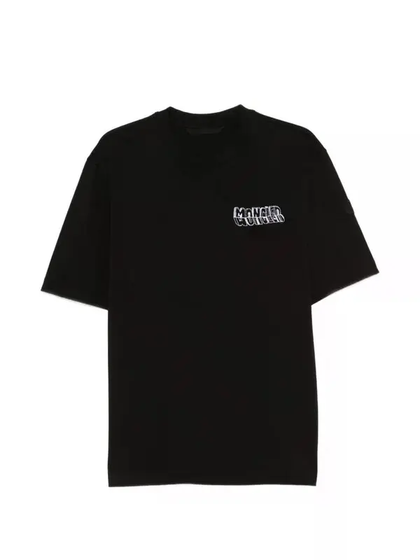 Moncler Logo-embroidered T-shirt